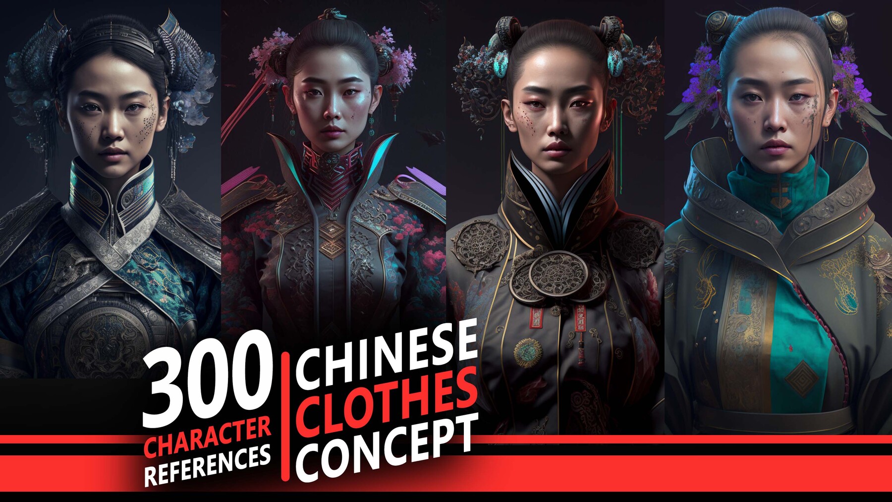 ArtStation - 300 Chinese Clothes Concept - Character references | Artworks