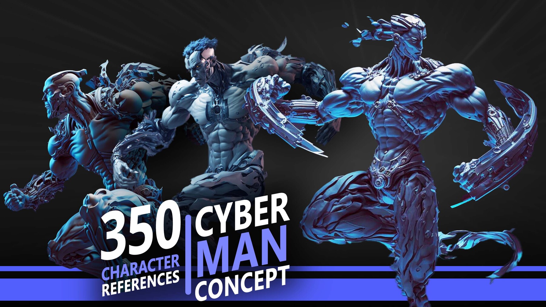 ArtStation - 350 Cyber Man Concept - Character references | Artworks