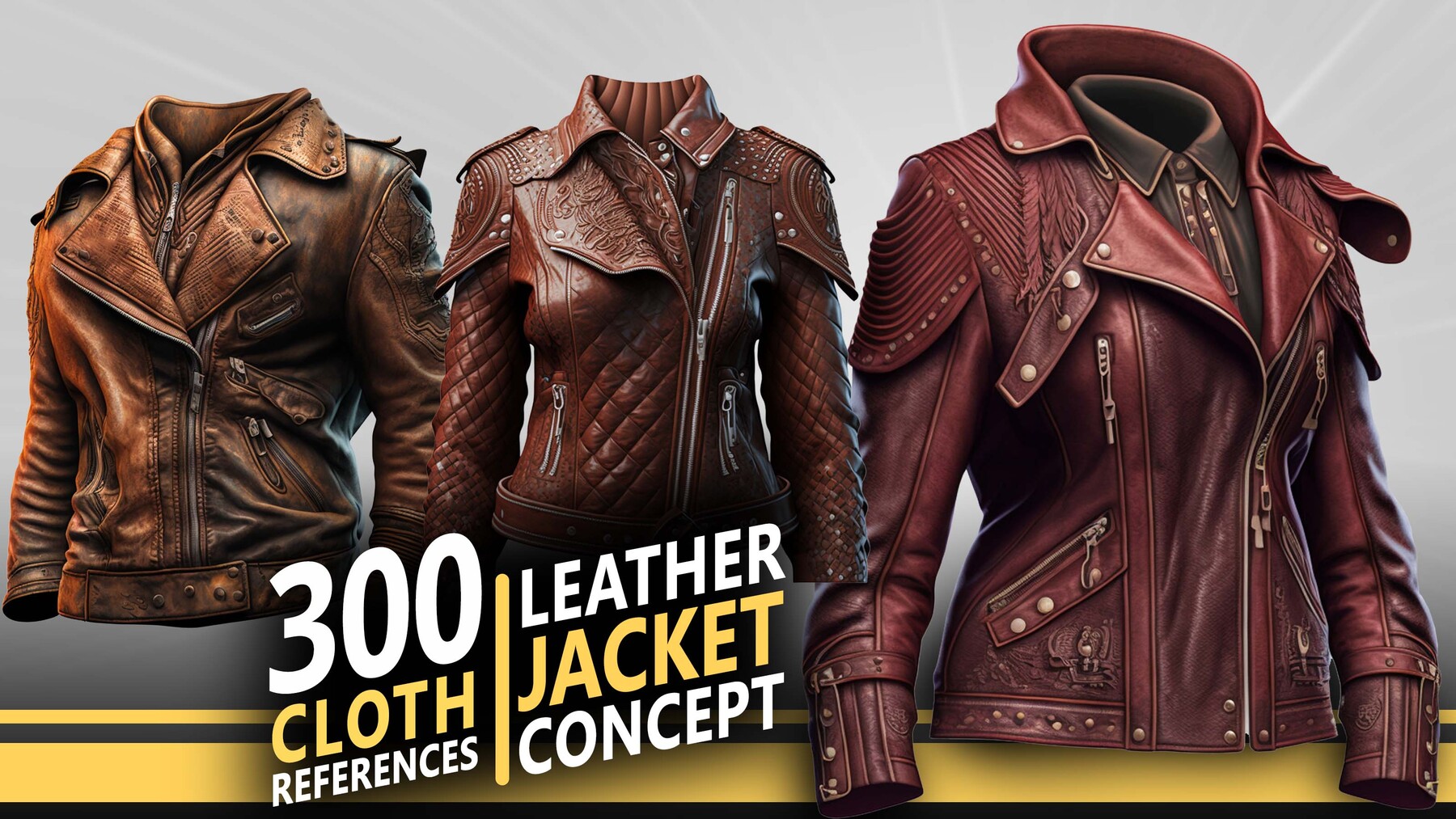 ArtStation - 300 Leather Jacket Concept - Character references | Artworks