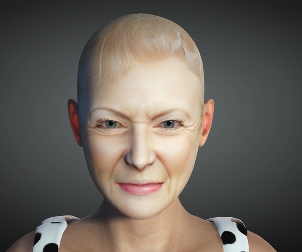 ArtStation - Betty White/Famous American Veteran Actor with blendshape ...