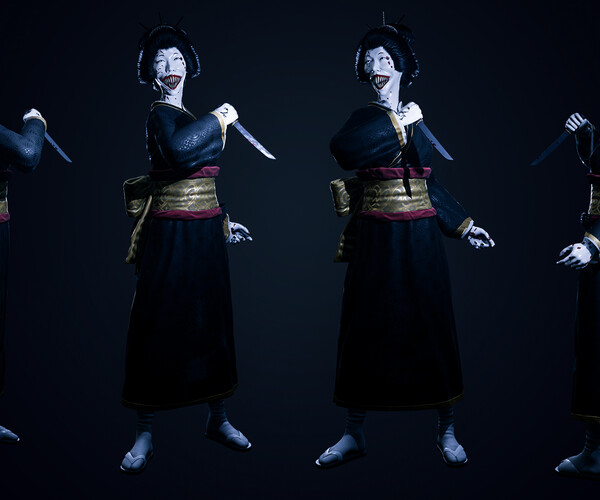 ArtStation - Merciless Geisha (Unreal Engine, Unity, .fbx and Textures ...