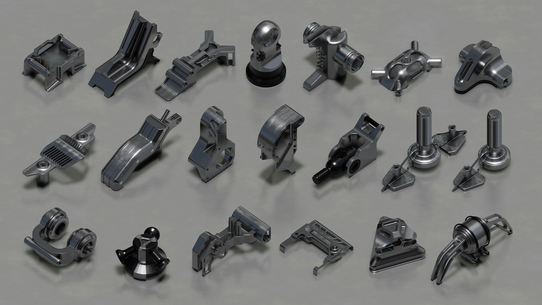 ArtStation - Sci-Fi Hard Surface KITBASH 50 DETAILS | Resources