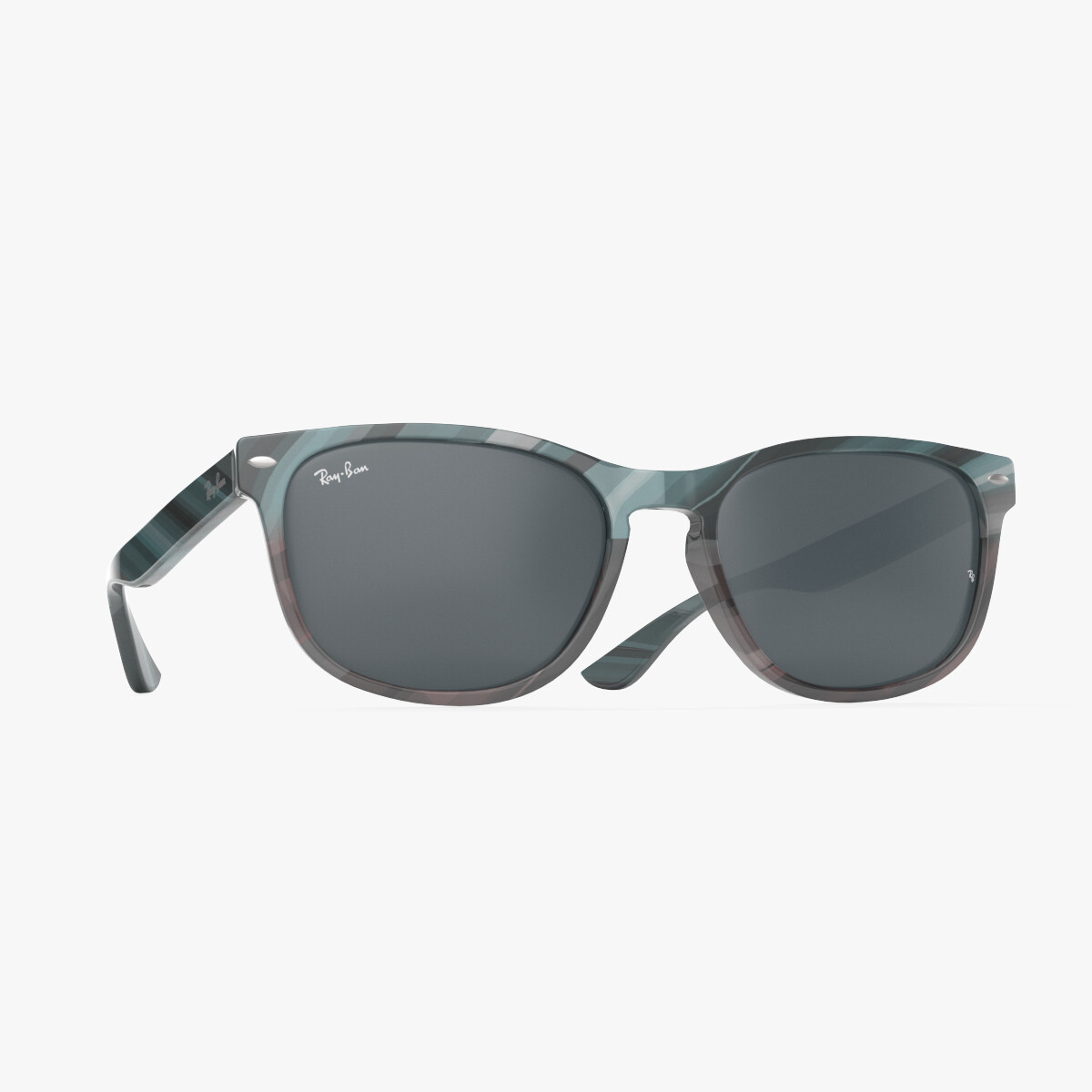 ArtStation - Ray Ban RB2184 Non-Polarized Striped Blue Grey 3D Model | Resources
