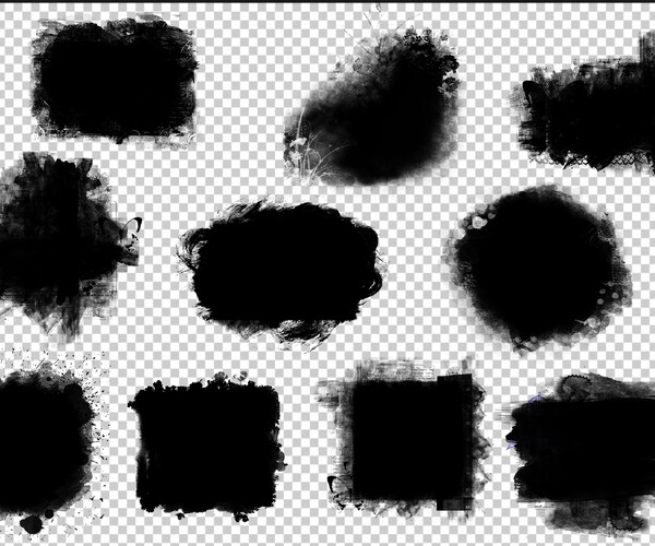 ArtStation - 100 Painted mask frames, photo frame, Photoshop overlay ...