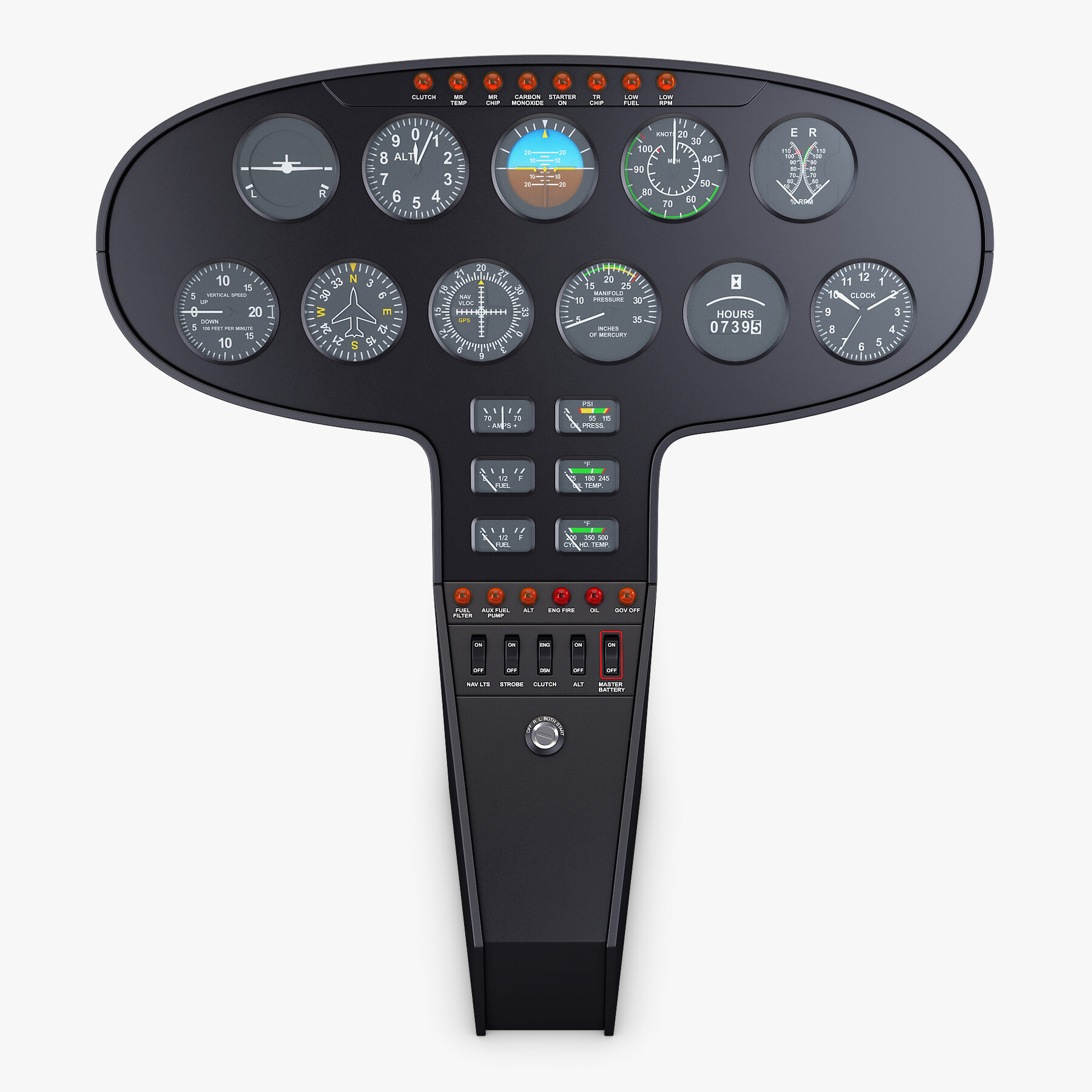 ArtStation - Aircraft Instrument Panel v 1 | Resources