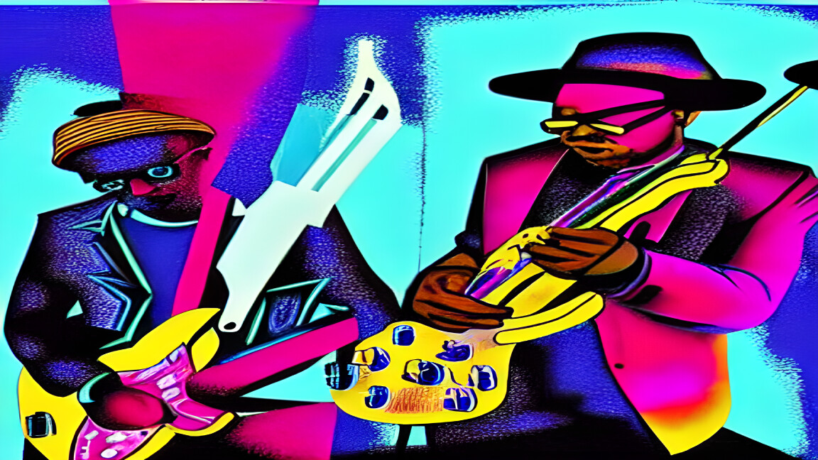 ArtStation - Two Blues Musicians Jamming Together | Artworks
