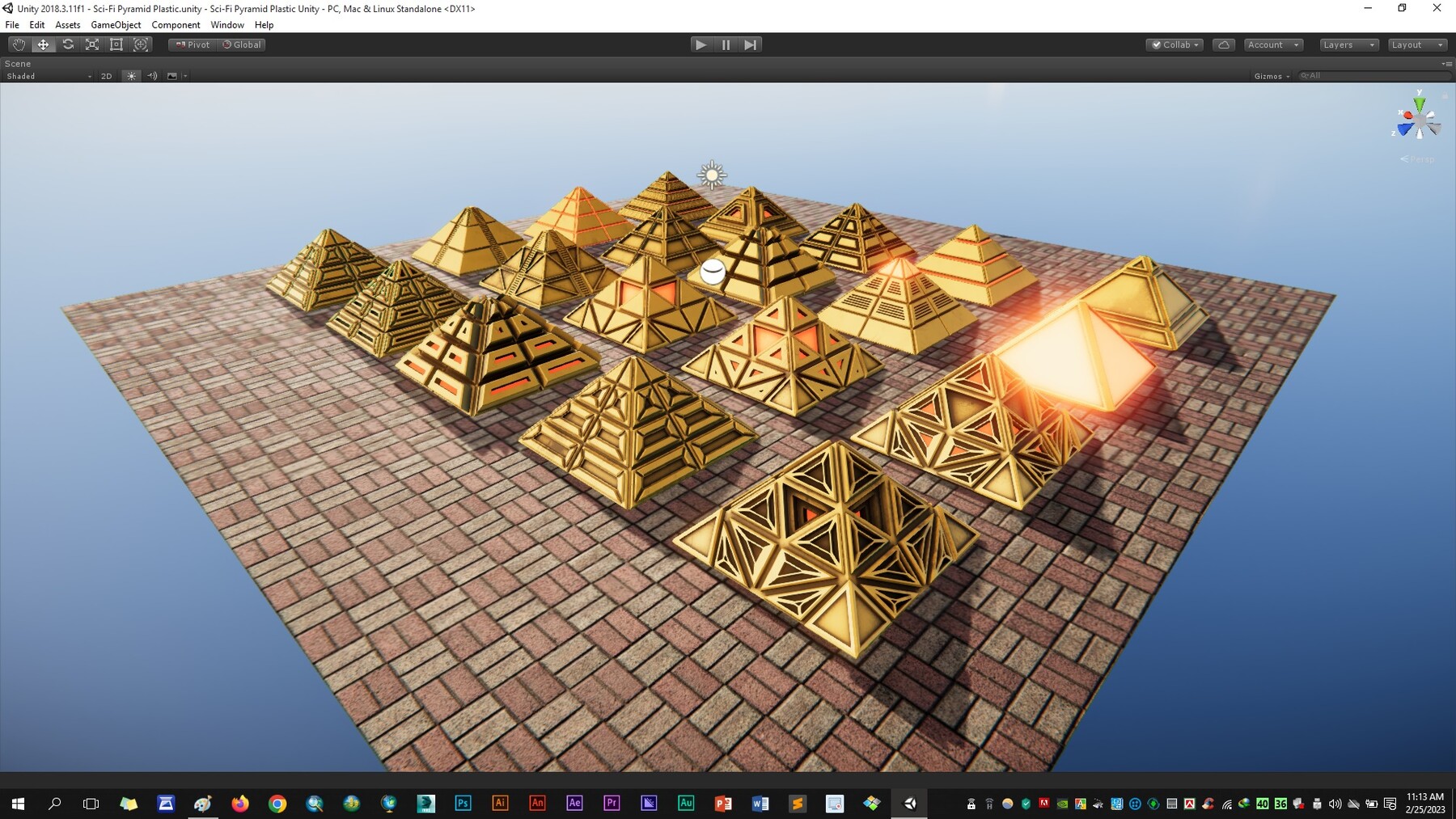 ArtStation - Sci-Fi Pyramid Plastic | Game Assets