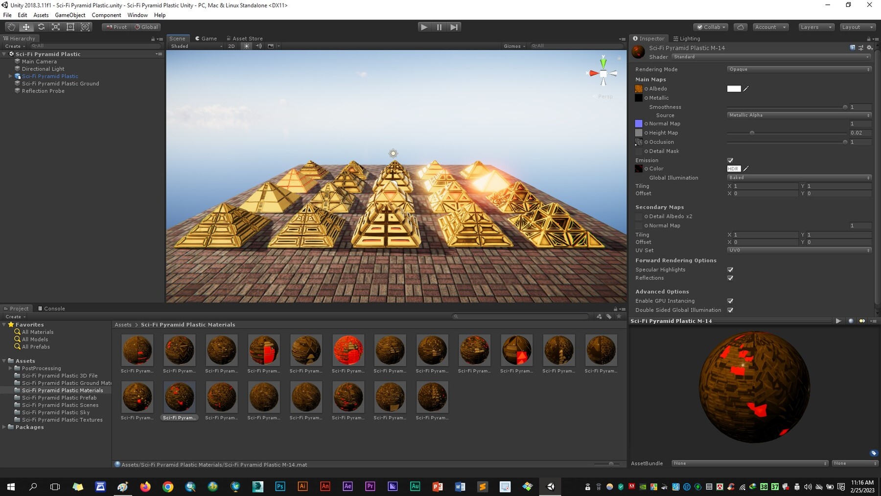 ArtStation - Sci-Fi Pyramid Plastic | Game Assets
