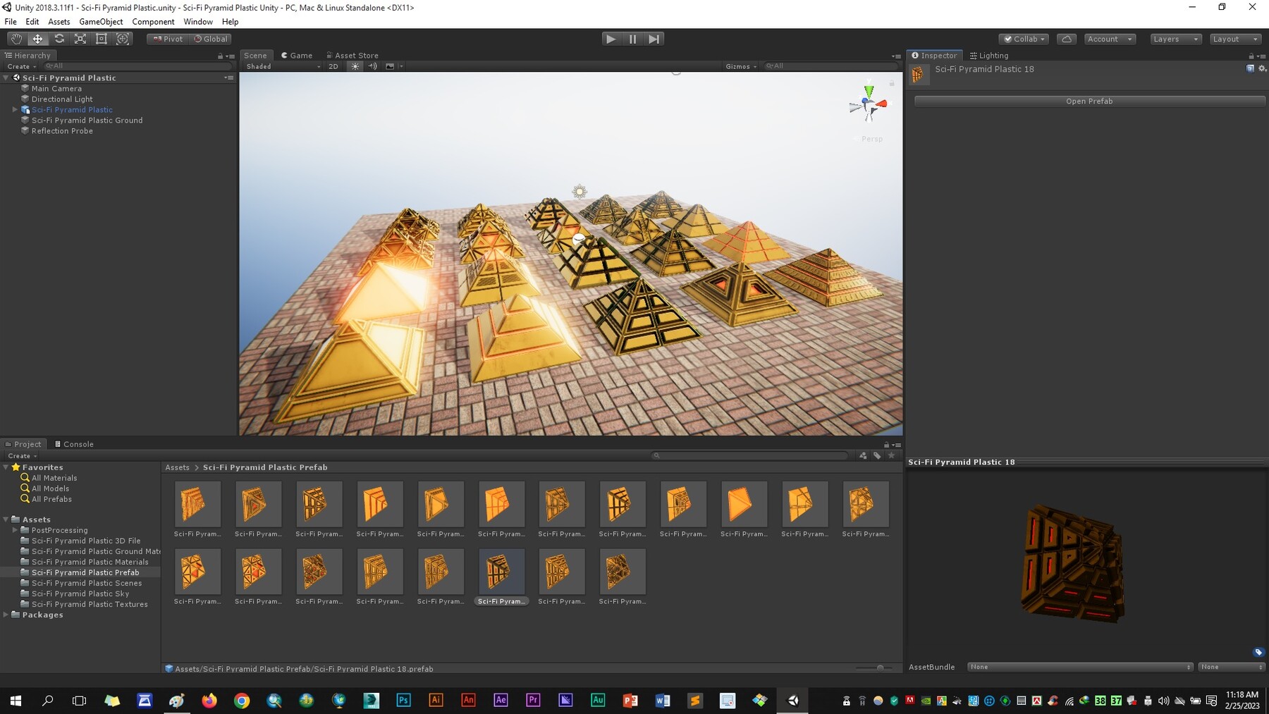 ArtStation - Sci-Fi Pyramid Plastic | Game Assets