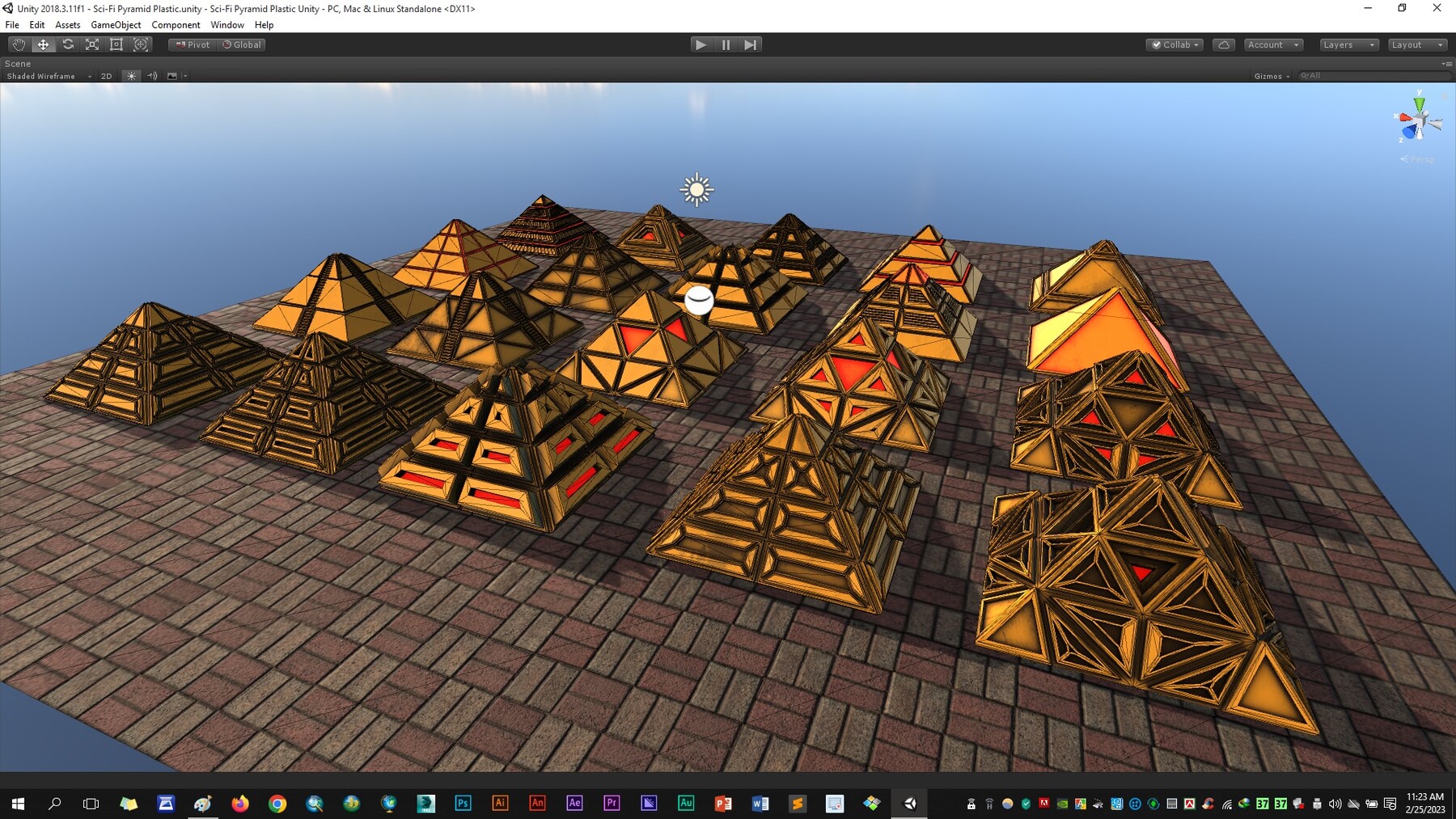 ArtStation - Sci-Fi Pyramid Plastic | Game Assets