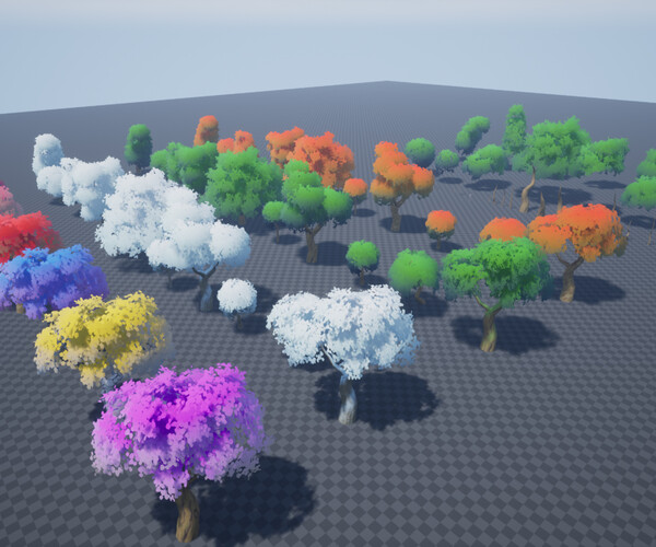 ArtStation - Modular Stylized Tree Kit | Game Assets