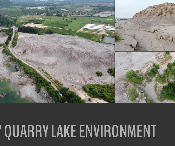 ArtStation - 339 photos of Sandy Quarry Lake Environment | Resources