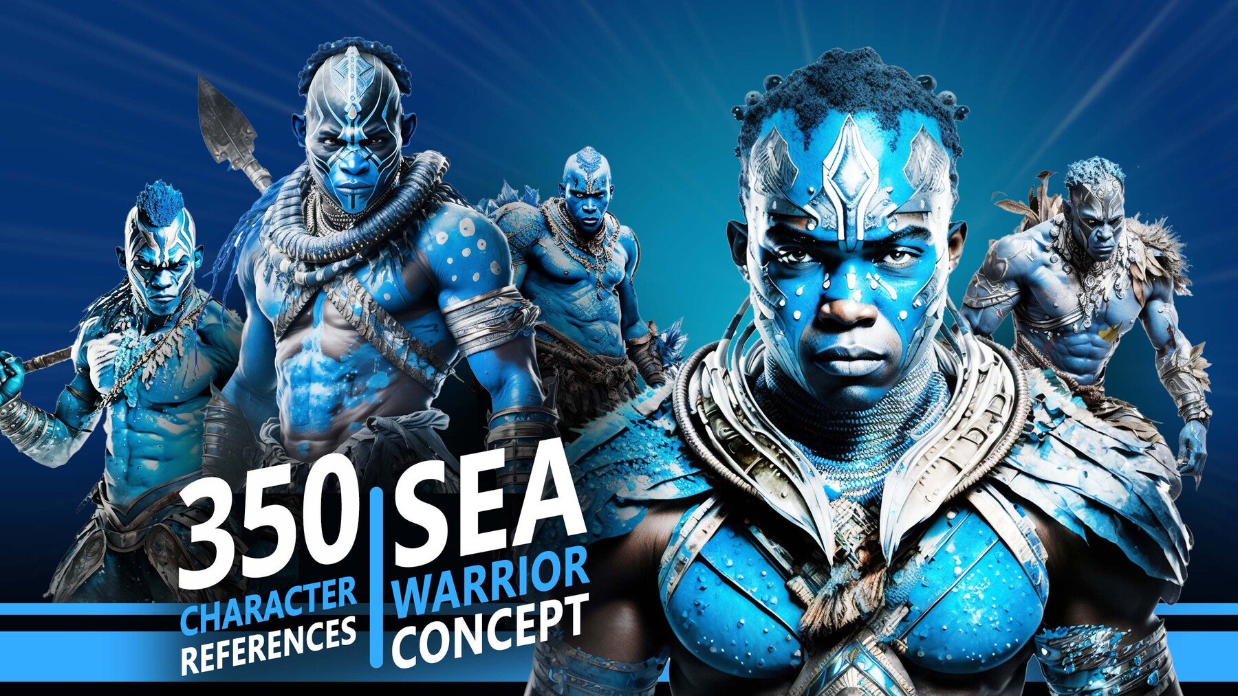 ArtStation - 350 Sea Warrior Concept - Character references | Artworks