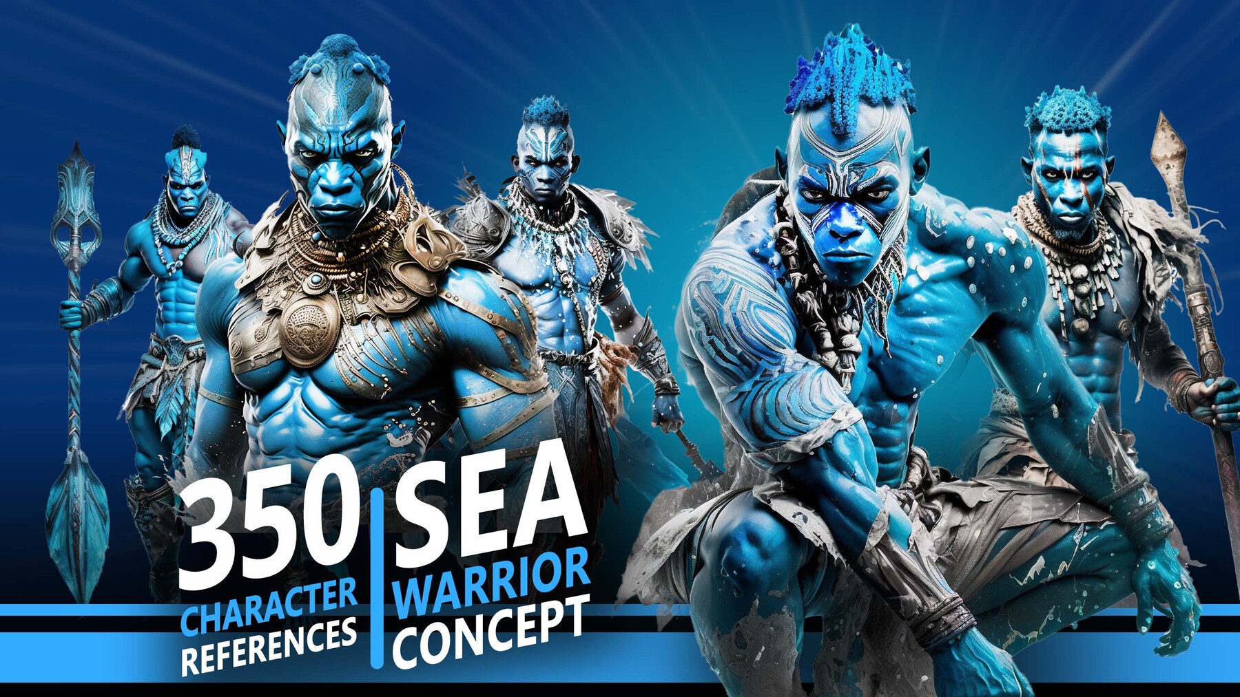 ArtStation - 350 Sea Warrior Concept - Character references | Artworks