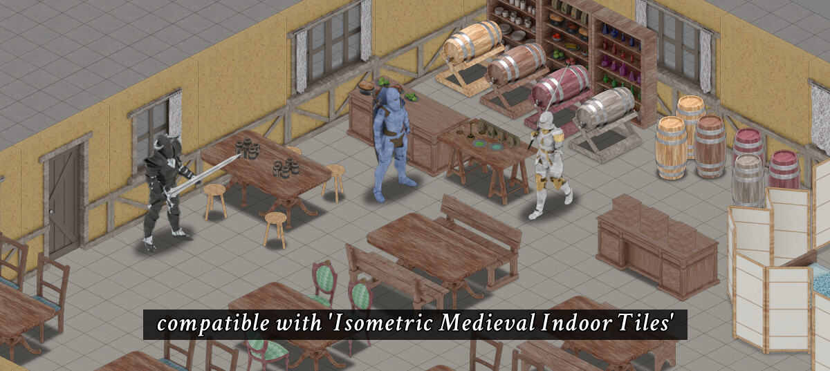 ArtStation - Isometric fantasy knights | Game Assets