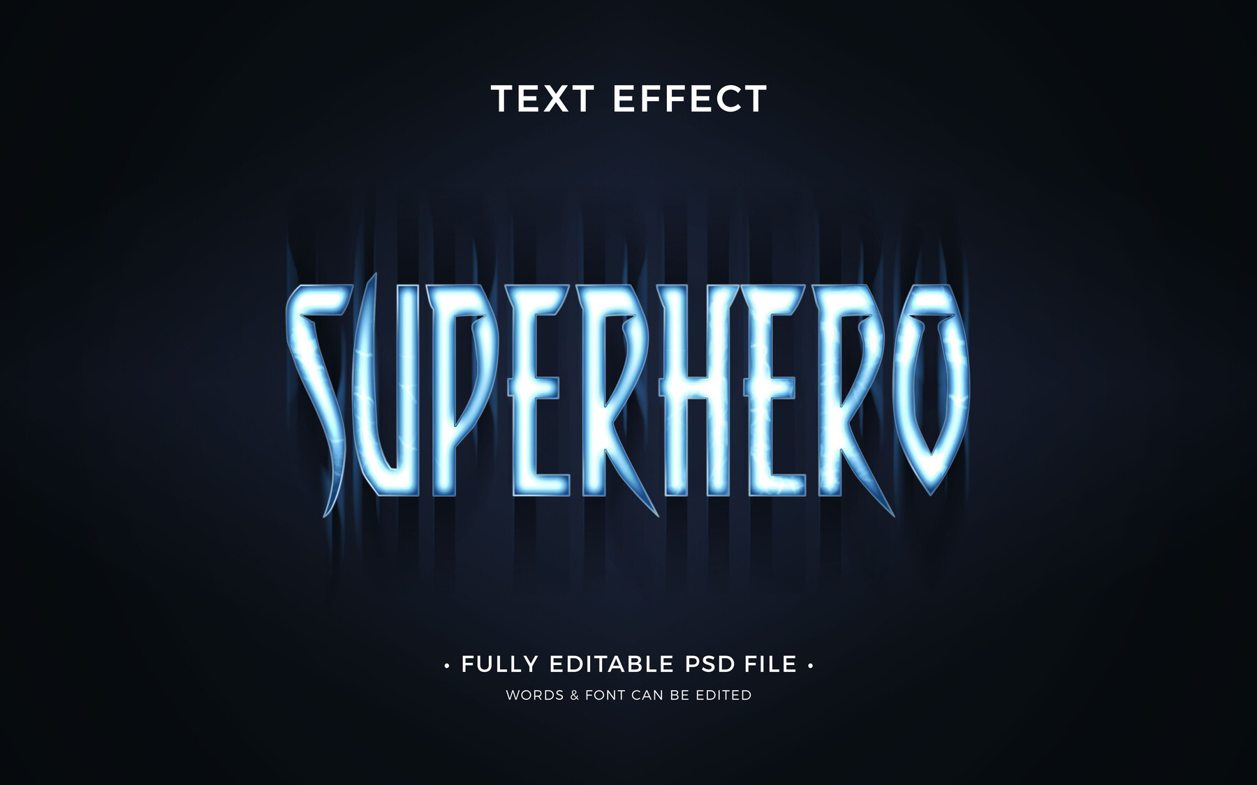 ArtStation - 3D Superhero PSD fully editable text effect. Layer style ...