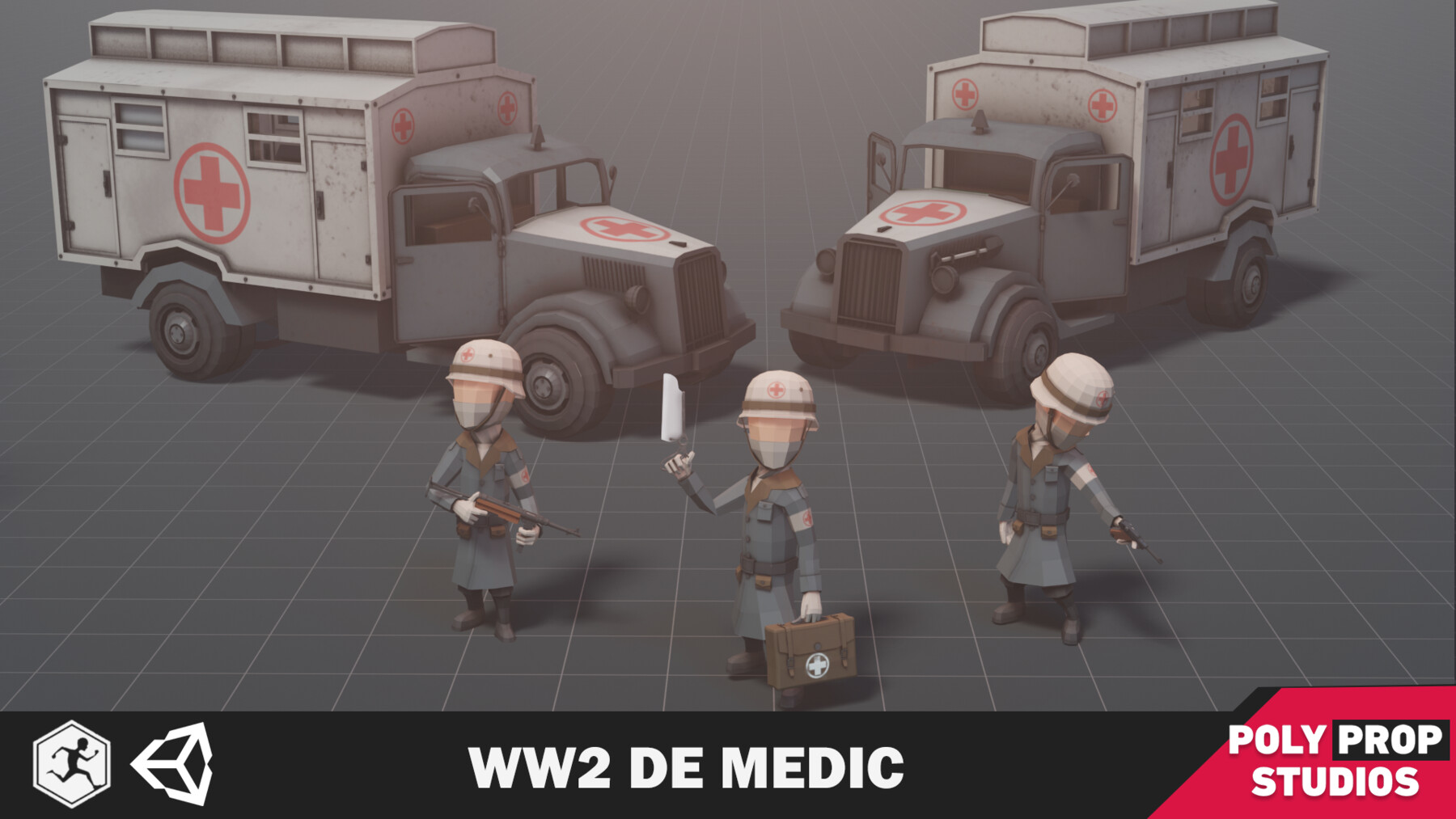 ArtStation - WW2 DE Medic | Game Assets