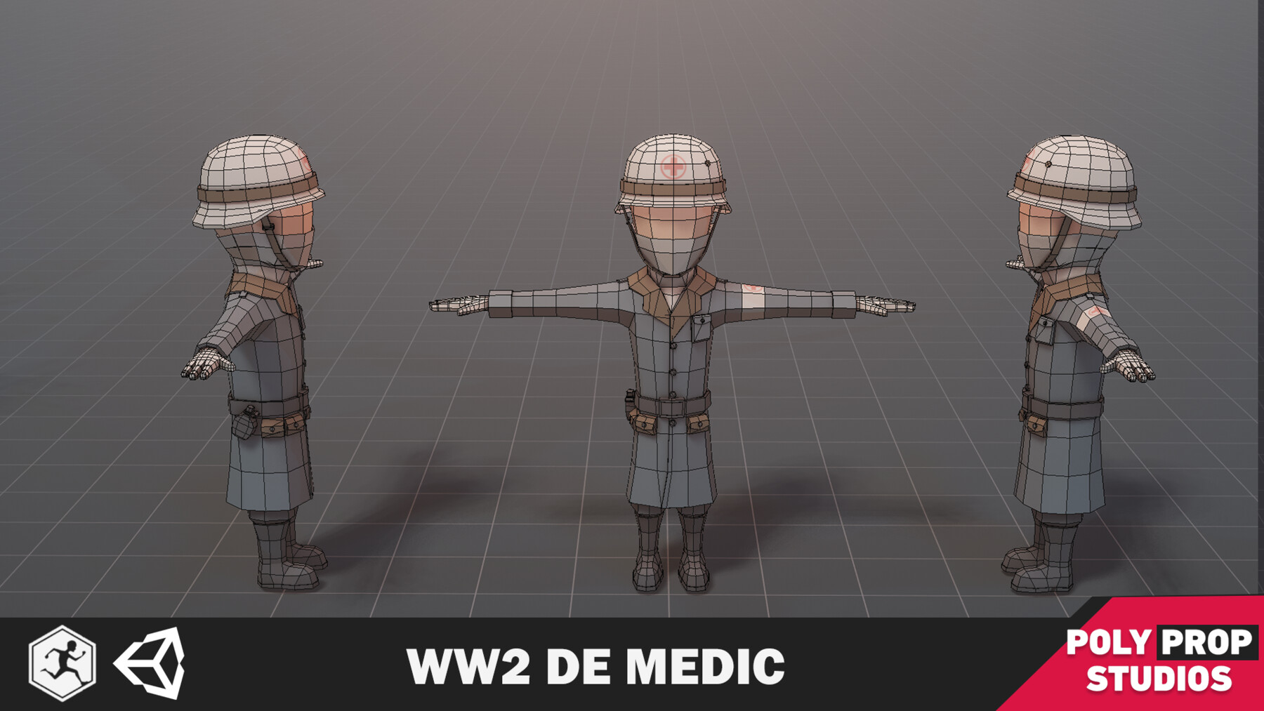 ArtStation - WW2 DE Medic | Game Assets