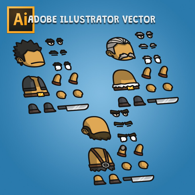 ArtStation - Big Guy 3-Packs | Game Assets