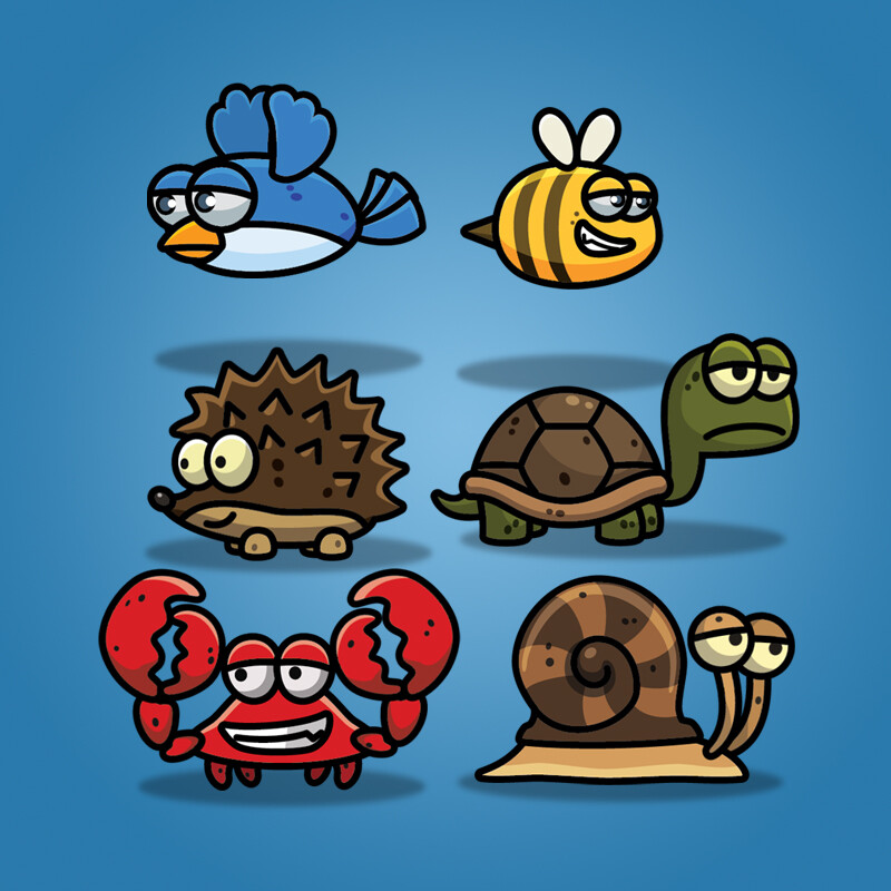 ArtStation - Cartoon Enemy Pack 02 | Game Assets