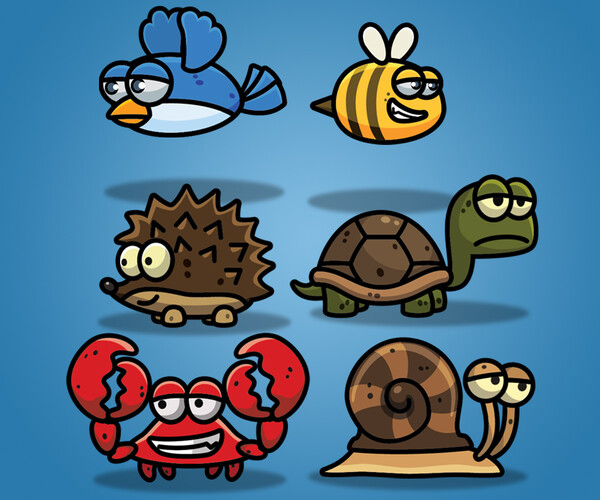ArtStation - Cartoon Enemy Pack 02 | Game Assets
