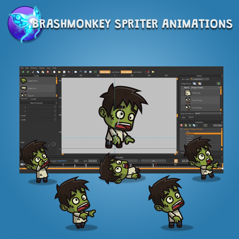 ArtStation - Cartoon Villager Zombie | Game Assets