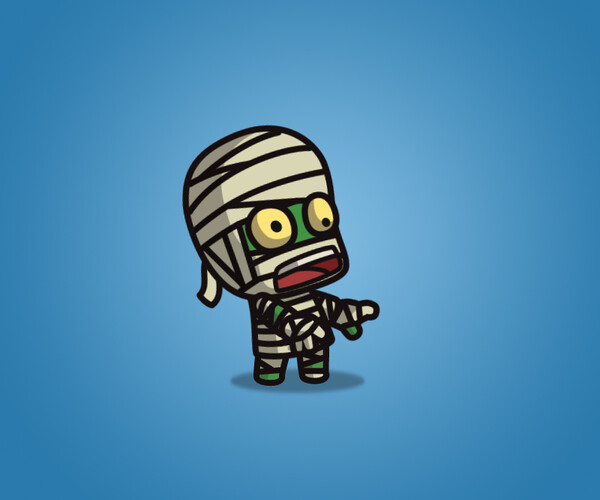 ArtStation - Cartoon Mummy | Game Assets