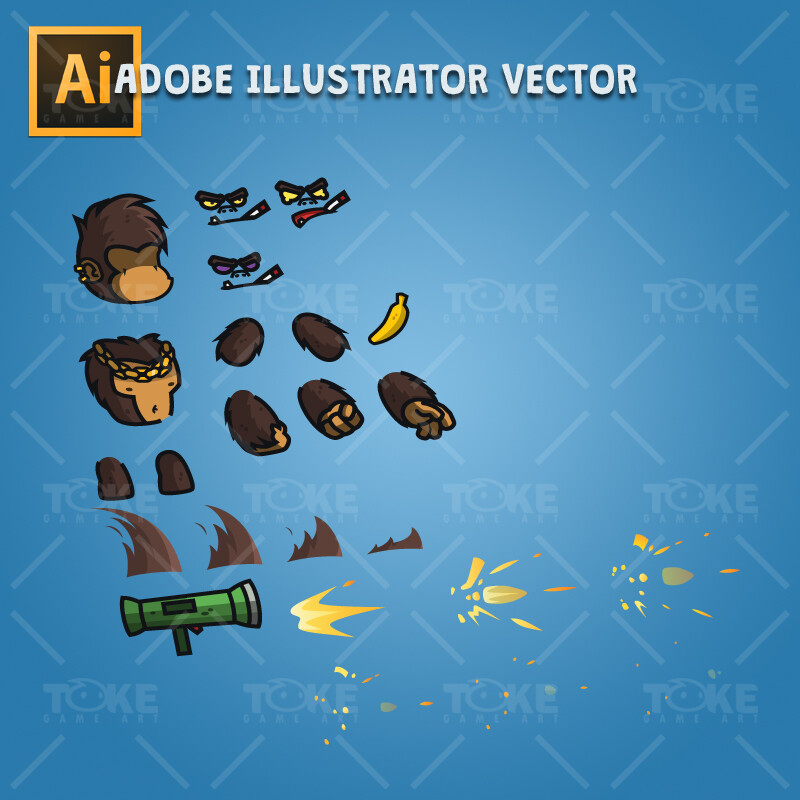 ArtStation - Cartoon Gorilla Boss | Game Assets