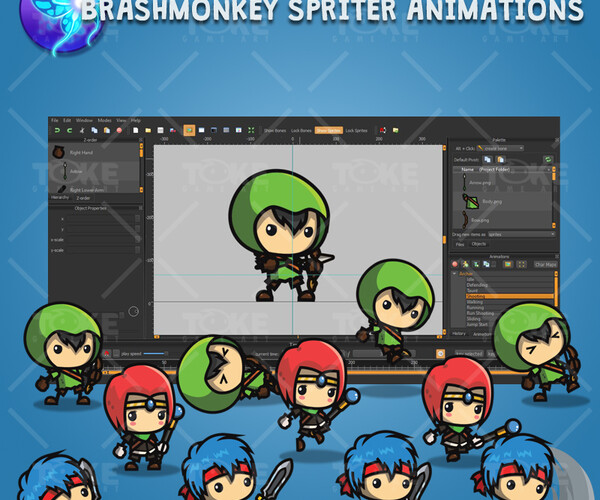 ArtStation - RPG Hero Character Pack | Game Assets