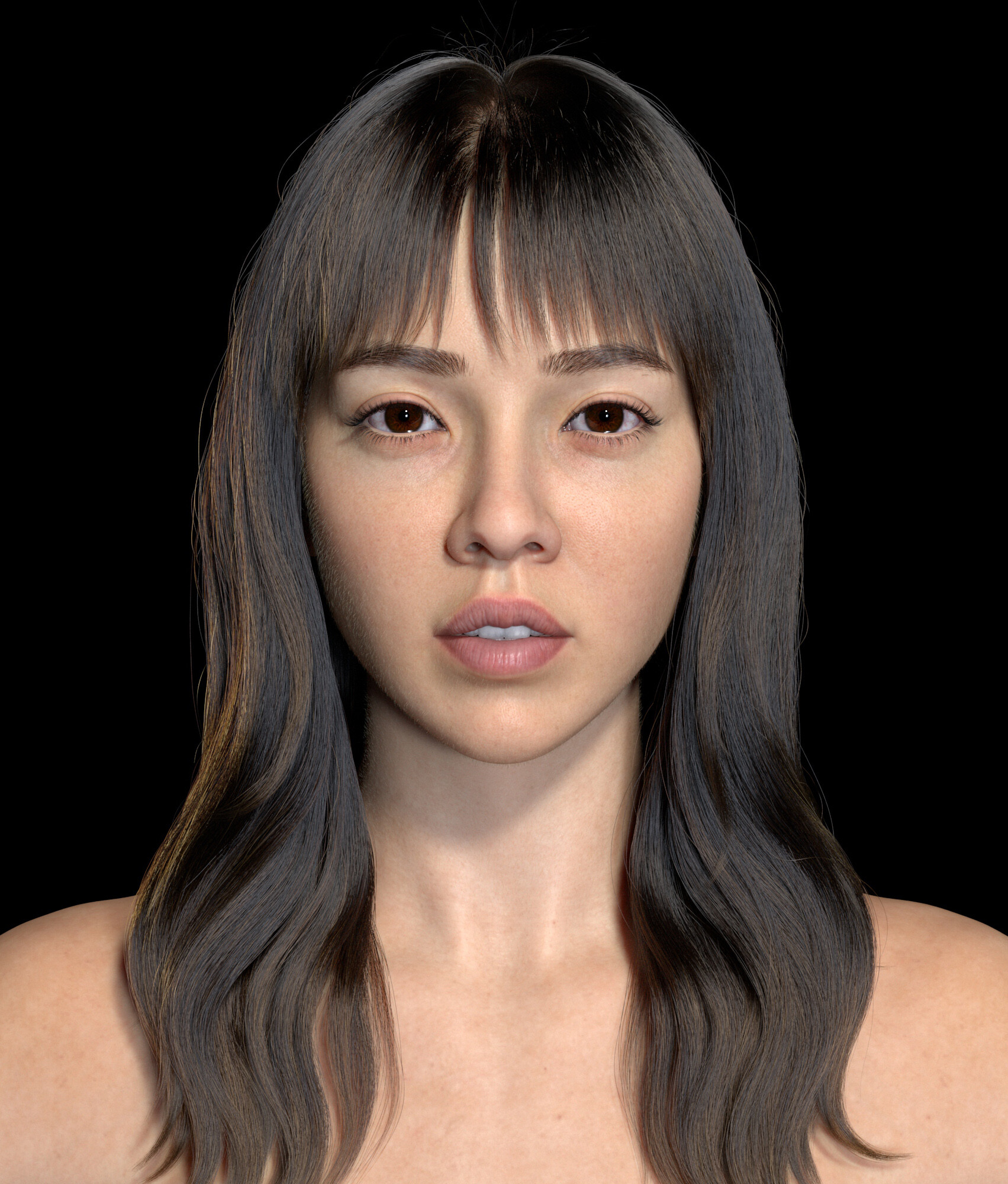 ArtStation - Full body asian girl 3D model | Resources