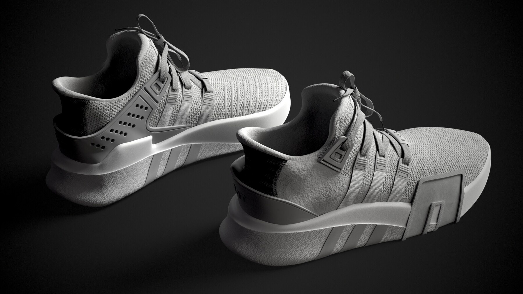 ArtStation - Adidas EQT Bask ADV Gray- (3dsmax- Blender - Cinema4D) | Resources