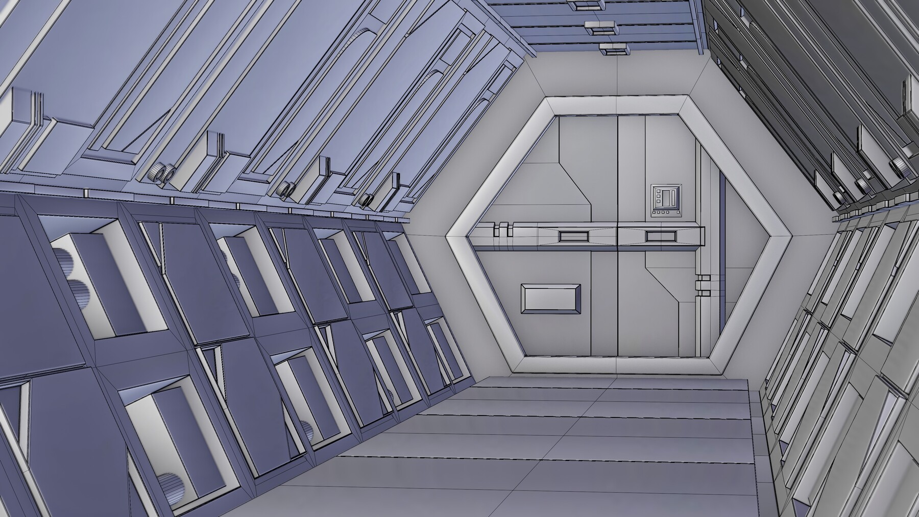 ArtStation - Sci-Fi Airlock Corridor | Resources