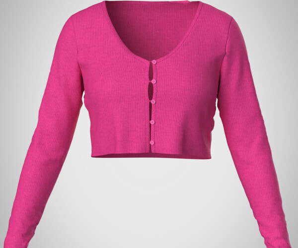 ArtStation - 3D PINK CARDIGAN | Resources
