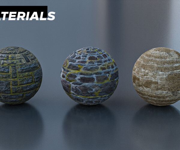 ArtStation - Ancient Temple | Ruins of the temple | Kitbash Asset Pack ...