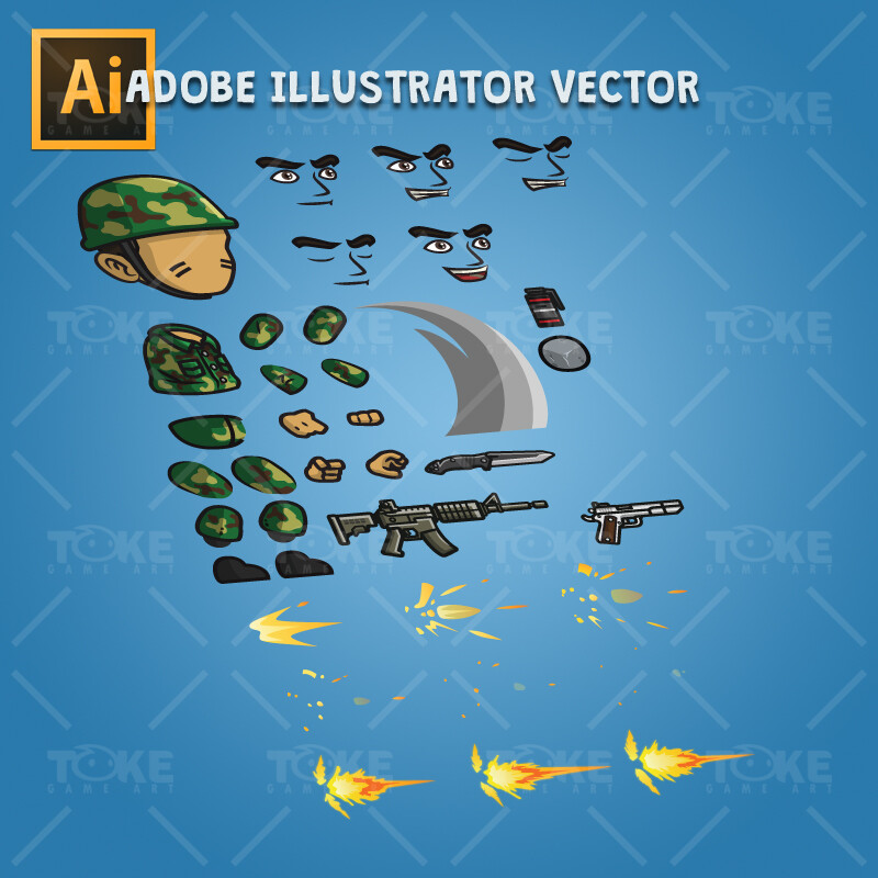 ArtStation - Frontier Army Guy | Game Assets