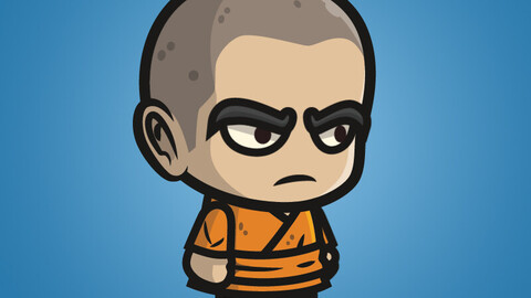 ArtStation - Monk Guy | Game Assets