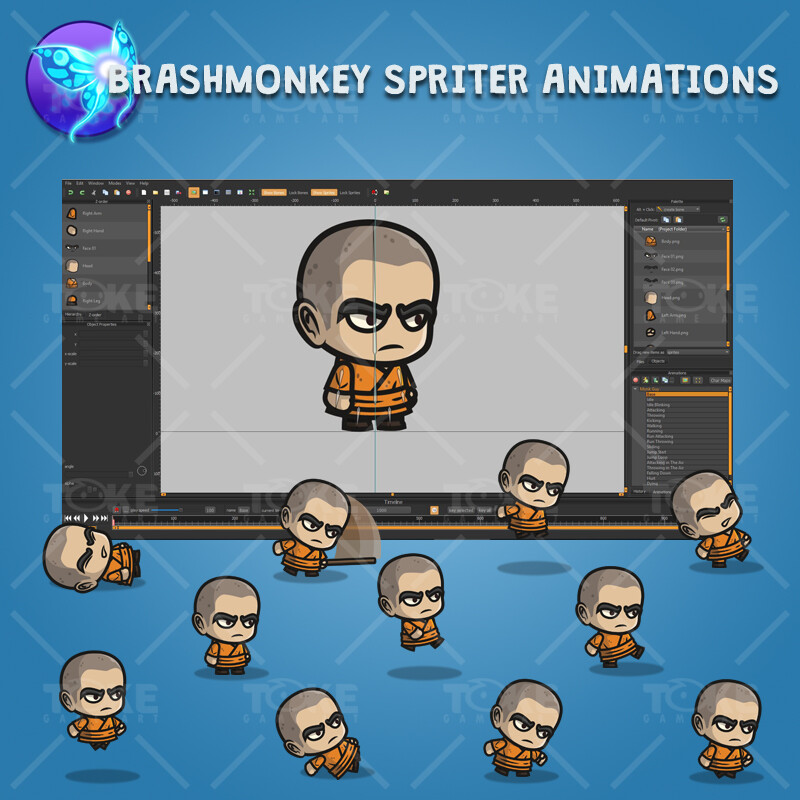 ArtStation - Monk Guy | Game Assets