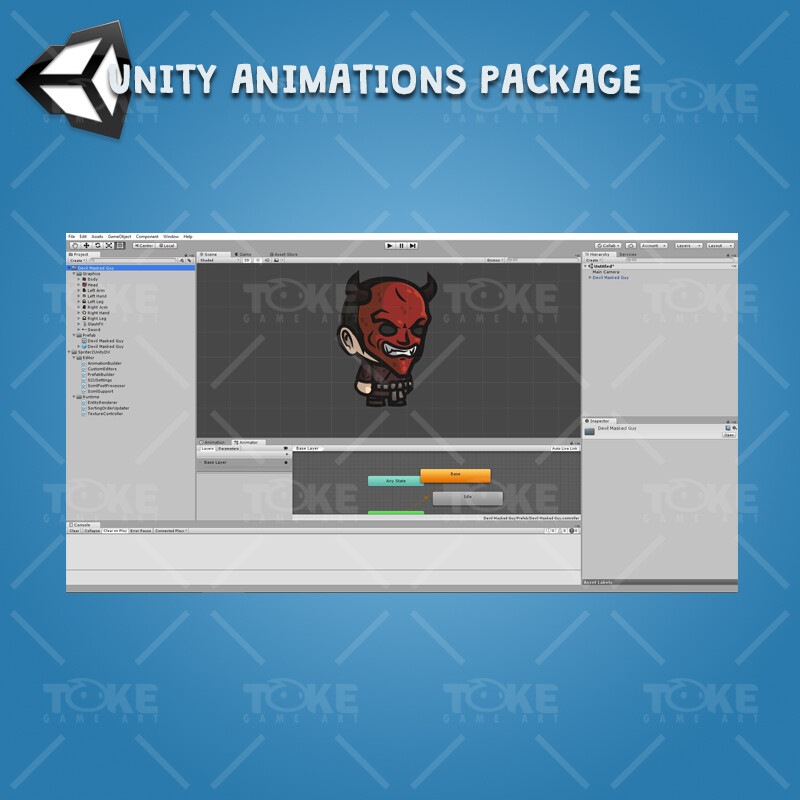 ArtStation - Devil Masked Guy | Game Assets