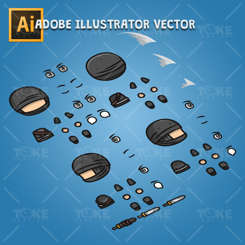ArtStation - 4 Directional Ninja | Game Assets