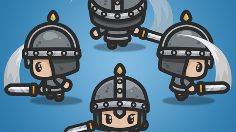 ArtStation - 4 Directional Castle Guard | Game Assets