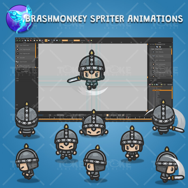 ArtStation - 4 Directional Castle Guard | Game Assets