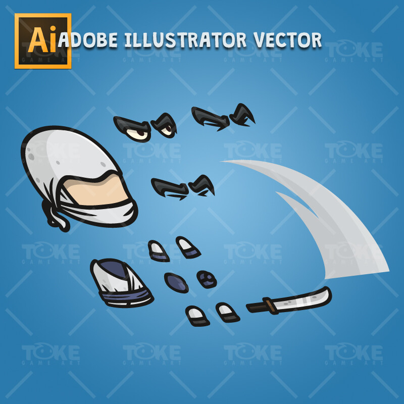 ArtStation - White Ninja | Game Assets