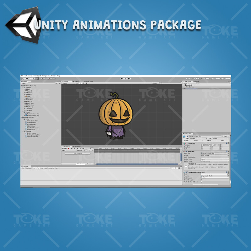 ArtStation - Pumpkin Head Guy | Game Assets