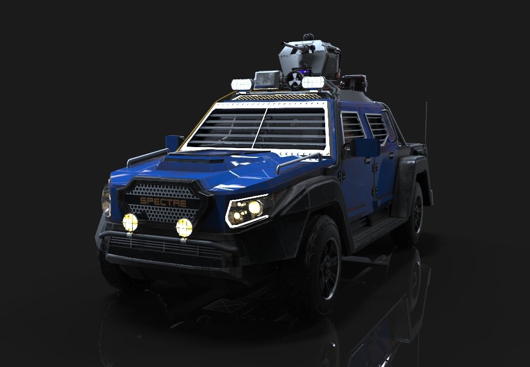 ArtStation - Spectre Military Vehicle | Game Assets
