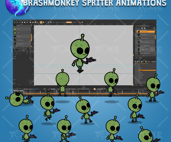 ArtStation - Cartoon Green Skinned Alien | Game Assets
