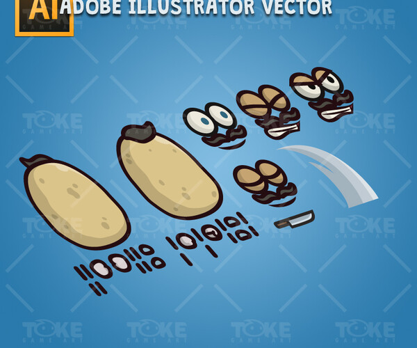 ArtStation - Potato Guy | Game Assets