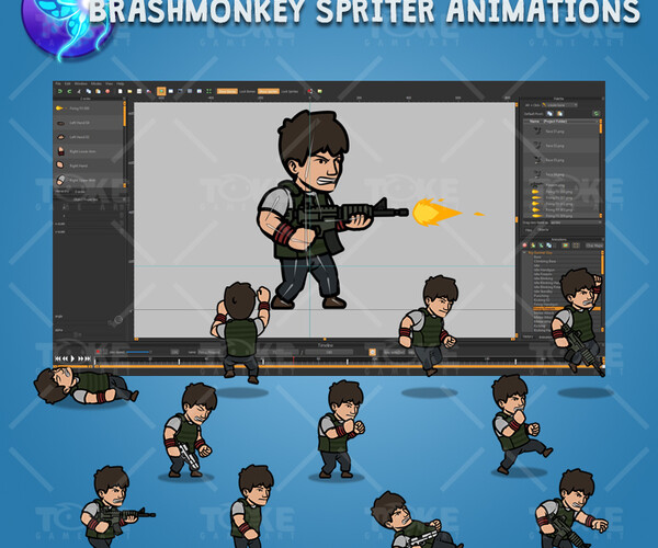 ArtStation - Big Gunner Guy | Game Assets