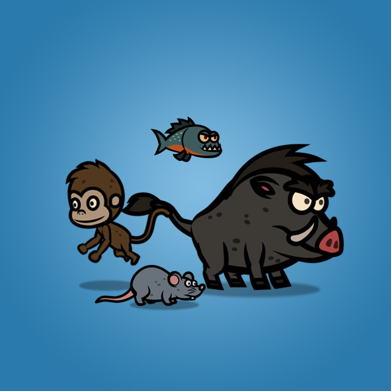 ArtStation - Cartoon Enemy Pack 04 | Game Assets