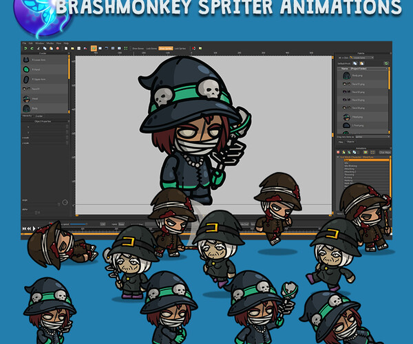 ArtStation - Evil Witch Character 3-Packs | Game Assets