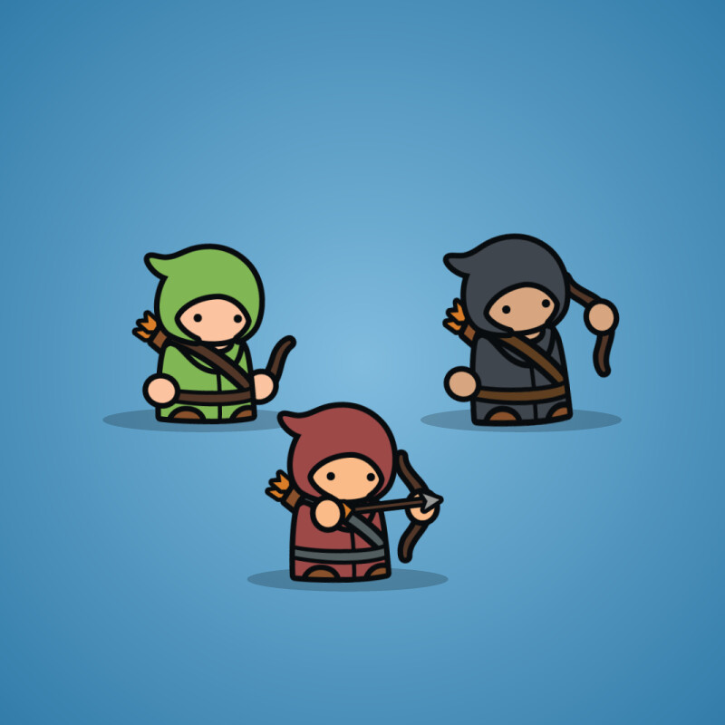 Top Down Archer Sprites